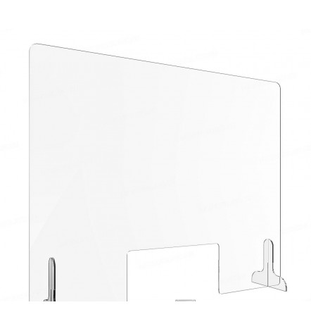 Ecran de protection en Plexiglass sur pied 65x120 cm - VIVA DISCOUNT