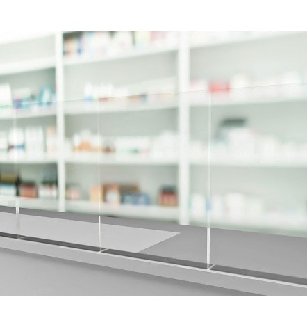 Ecran de protection en Plexiglass adhésif 80x70 cm - VIVA DISCOUNT