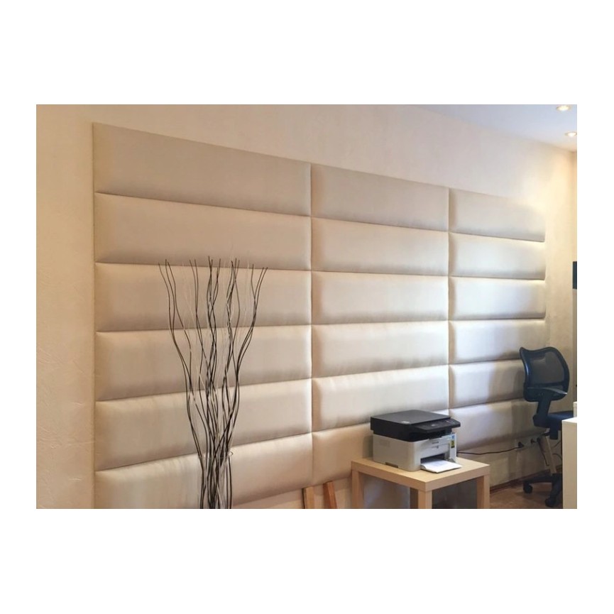 Panel acolchado para revestimiento de pared de aguamarina de 60x30 cm ...